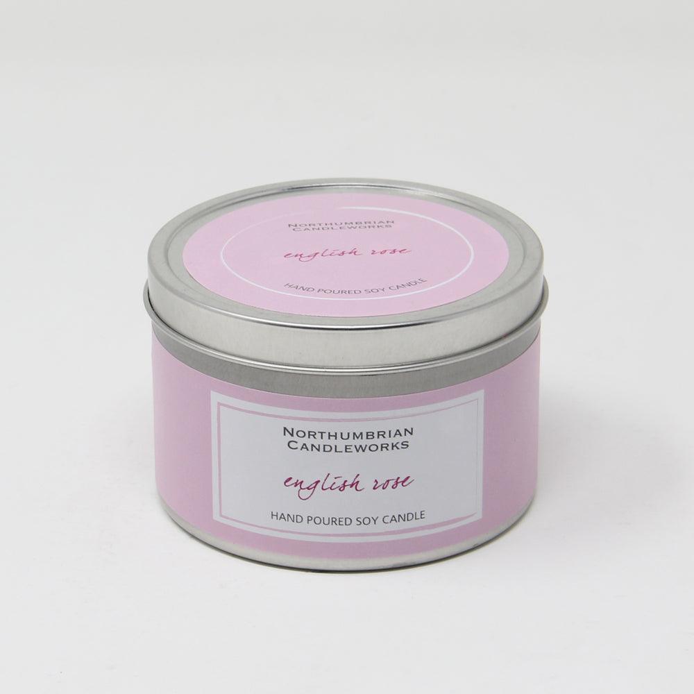 English Rose Candle in a Tin (also known as Garden Rose) – Northumbrian ...